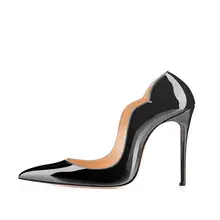 Curl upper women customize stilettos 8cm 10cm 12cm high heels pointed ...