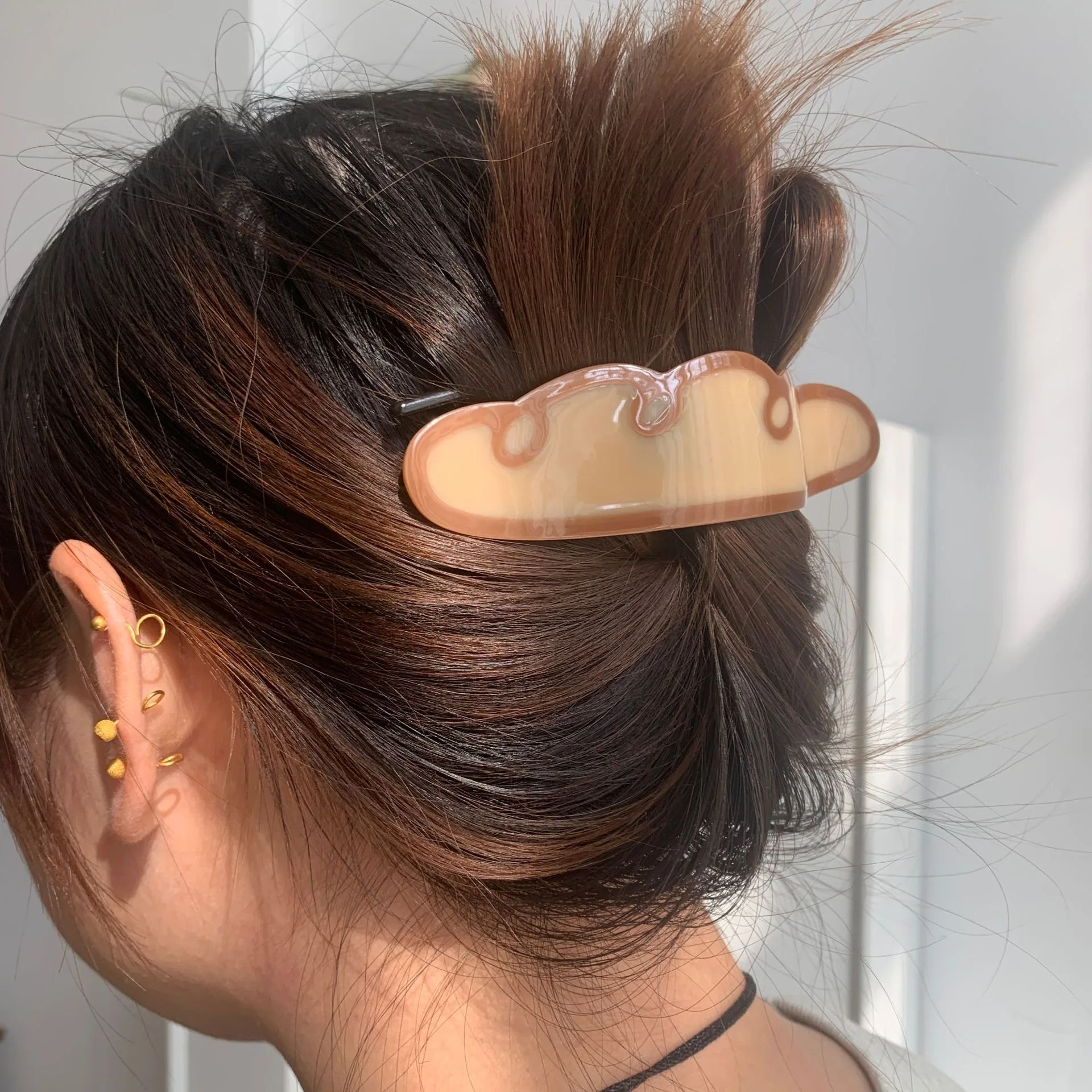 Creative French Bread Long Hairpins Hair Claw Barrettes Acetate Big ...
