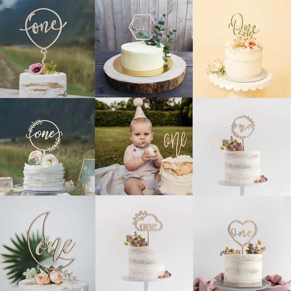 Decorazione in Legno per Torta di Primo Compleanno: Il Miglior Happy ...
