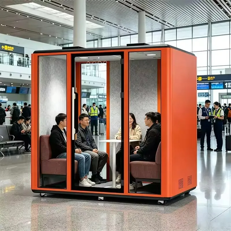 Stand Alone Privacy Phone Booth Design Be 45db Sound Proof Promotion ...