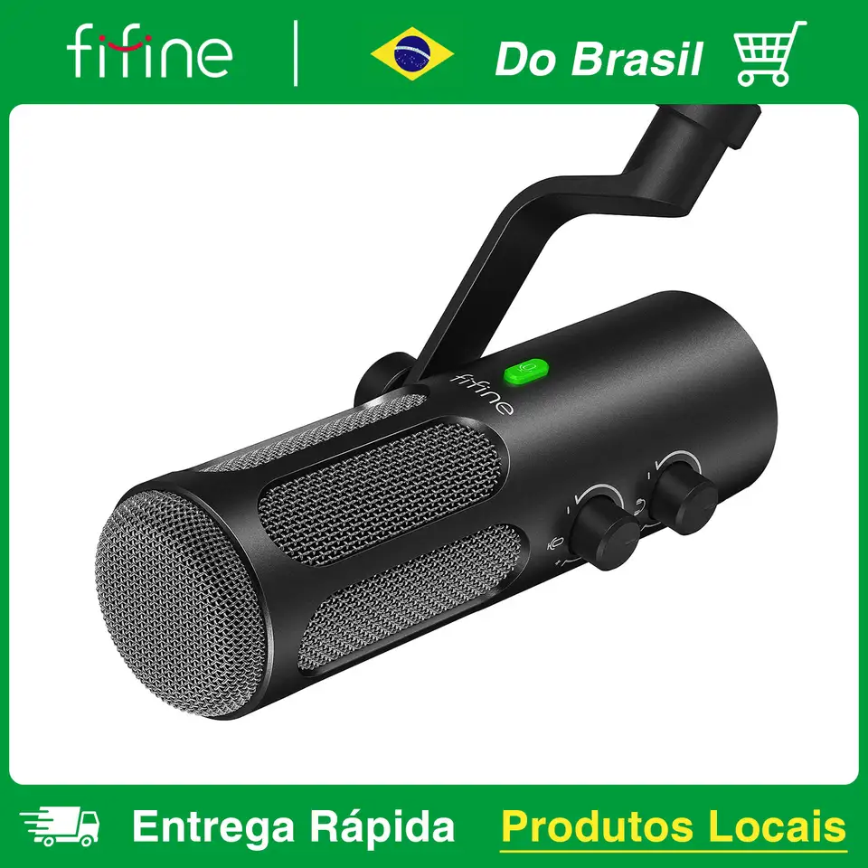 Fifine Usb/Xlr Noise-Cancelling Mic For Studio Recording, Amplitank ...