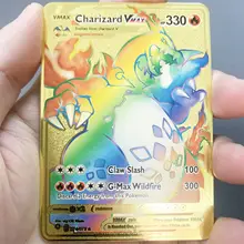 999999 Points HP Pokemon Metal Card Charizard Golden Metal Super Cards ...