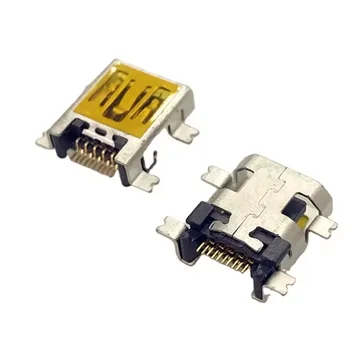 Mini USB Type B 10P female Socket Connector Four-pin countersunk 2.1mm ...