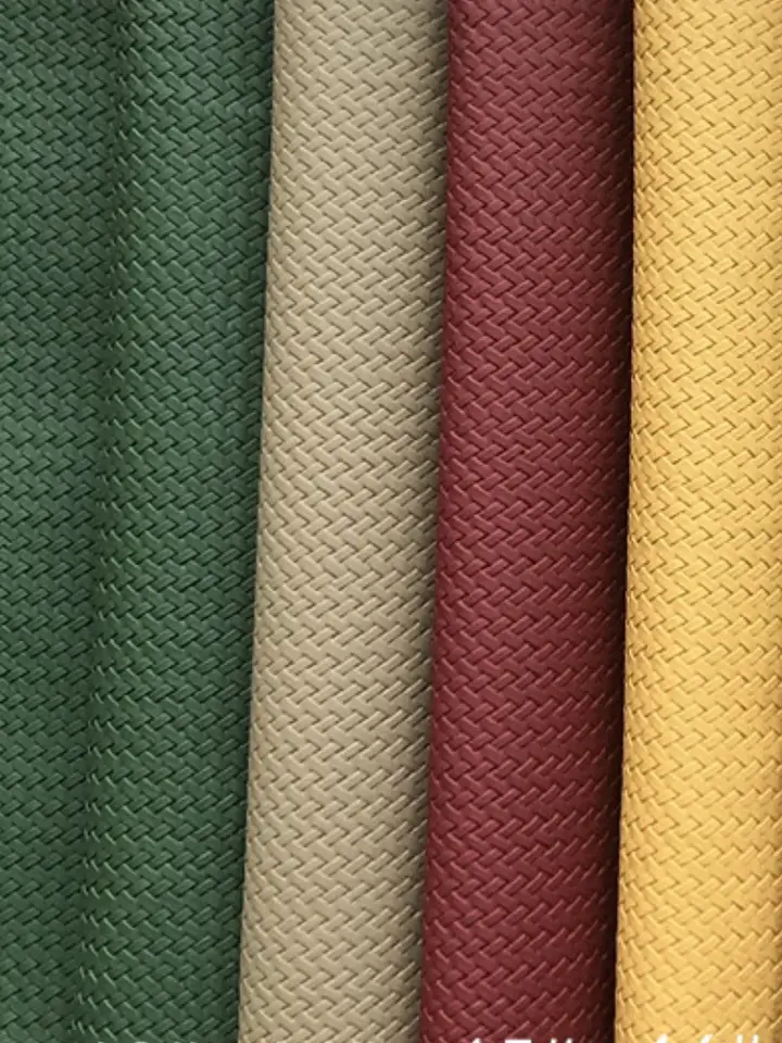 Artificial Leather Fabric for Diy Handmade Sofa Seat Bag Woven Pattern ...