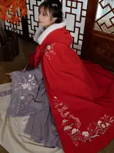 Red Hanfu Cloak
