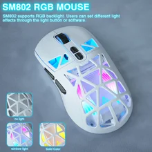 Ultra-Light Solakaka Sm802 Wireless Gaming Mouse, 10000 Dpi, Rgb ...
