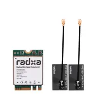 Radxa A8 Wireless Module, Wifi 6 Bt 5.2, Dual Antenna, M.2 E Key Interface Demo Board