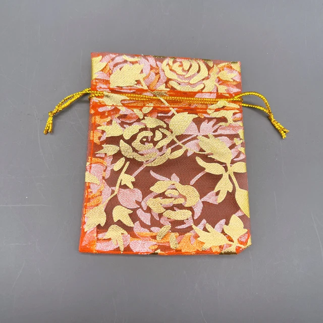 1000pcs Love Gift Pouches Rose Wedding Packaging Bag Jewelry Storage ...