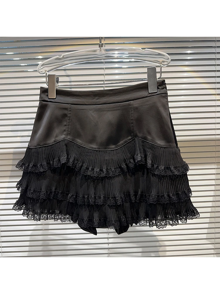 Summer Women Vintage Ballet Core Lace Mini Skirt Cutecore Gyaru ...