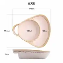 Vintage Split Plate Ceramic Breakfast Fruit Salad Plate Hotel ...