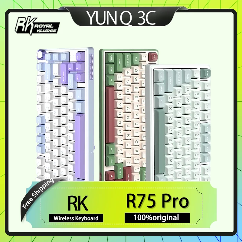 High-Quality Rk R75 Pro Wireless Rgb Mechanical Keyboard, Bluetooth Tri ...