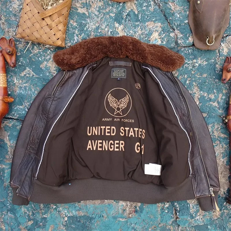CC SHop Top.Classic Brown G1 Natural Cowhide jacket.Vintage Plus ...