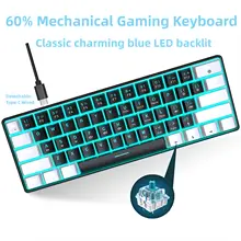 High-Quality Hxsj V900 Rgb Mechanical Keyboard, 61-Key, Durable Gaming ...