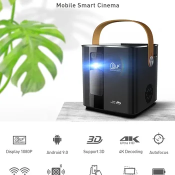 Mini 1080P Native Portable Projector Home Theater 4K 3D DLP Android ...