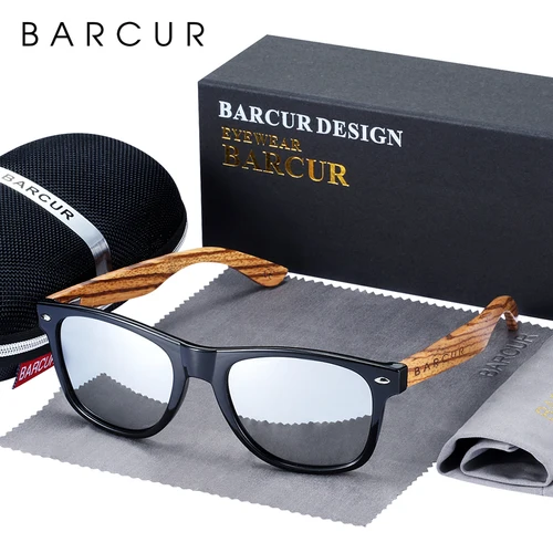Gafas De Sol Polarizadas De Madera De Cebra, Lentes De Sol