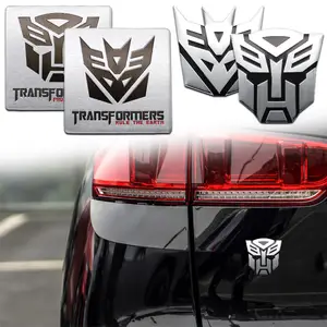Transformers metal car decal store