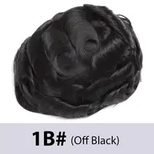 Double Knotted Silicone Microskin Toupee Men Male Hair Prosthesis 100% ...