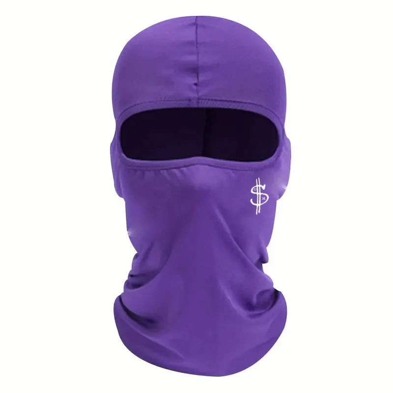 US dollar printed balaclava hat for men and women outdoor cycling sun ...