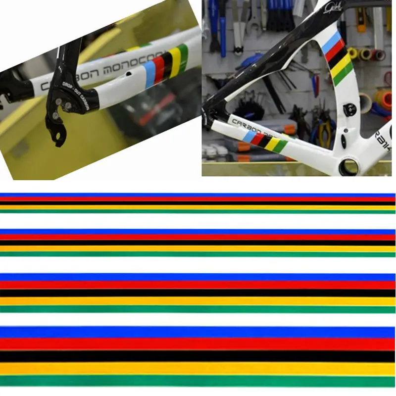 Rainbow Cycling Frame Stickers, Diy Bike Decorations, Mtb Modification.